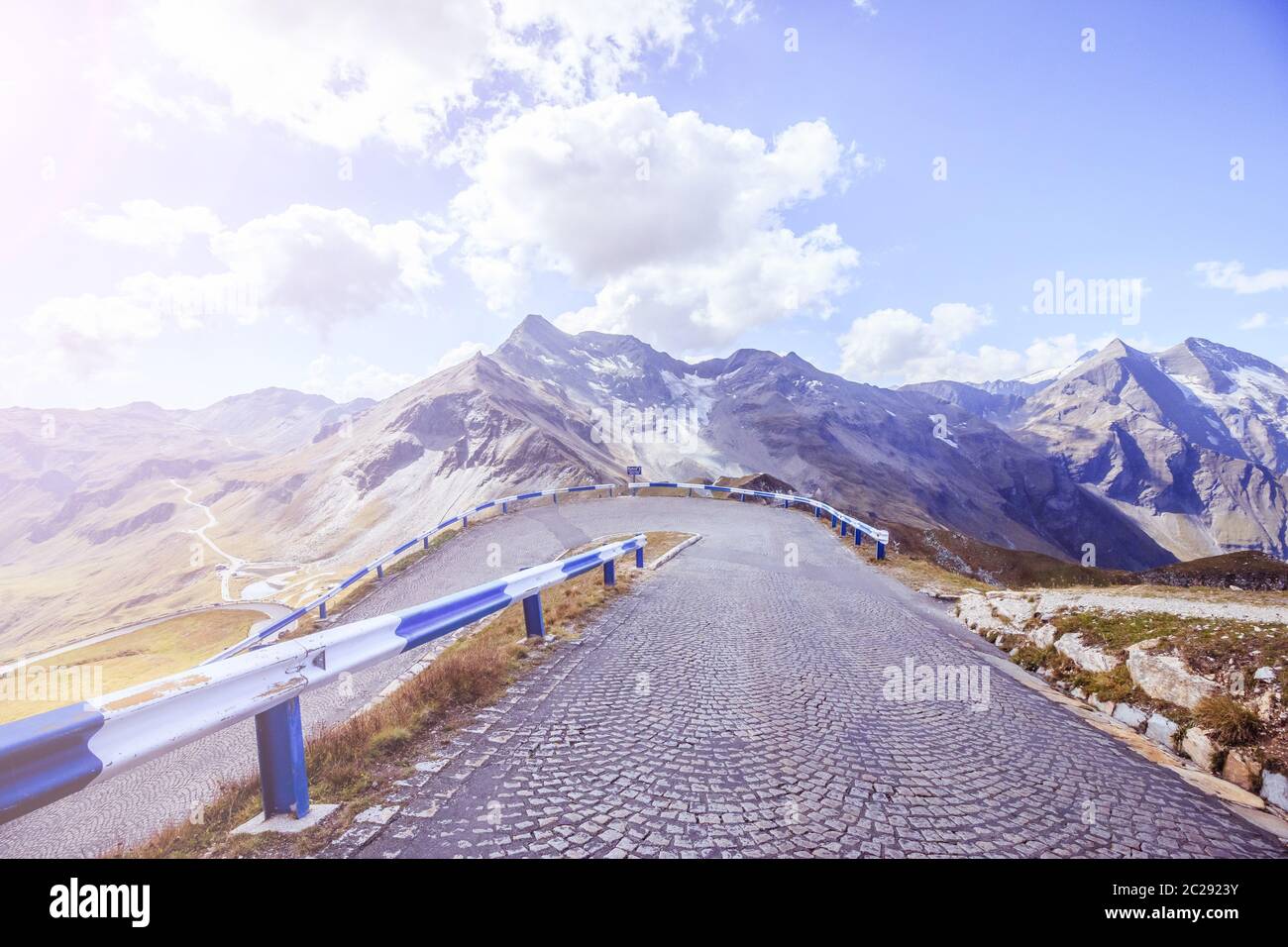 Großglockner High Alpine Road in Spring. Mountain range of Nationalpark ...
