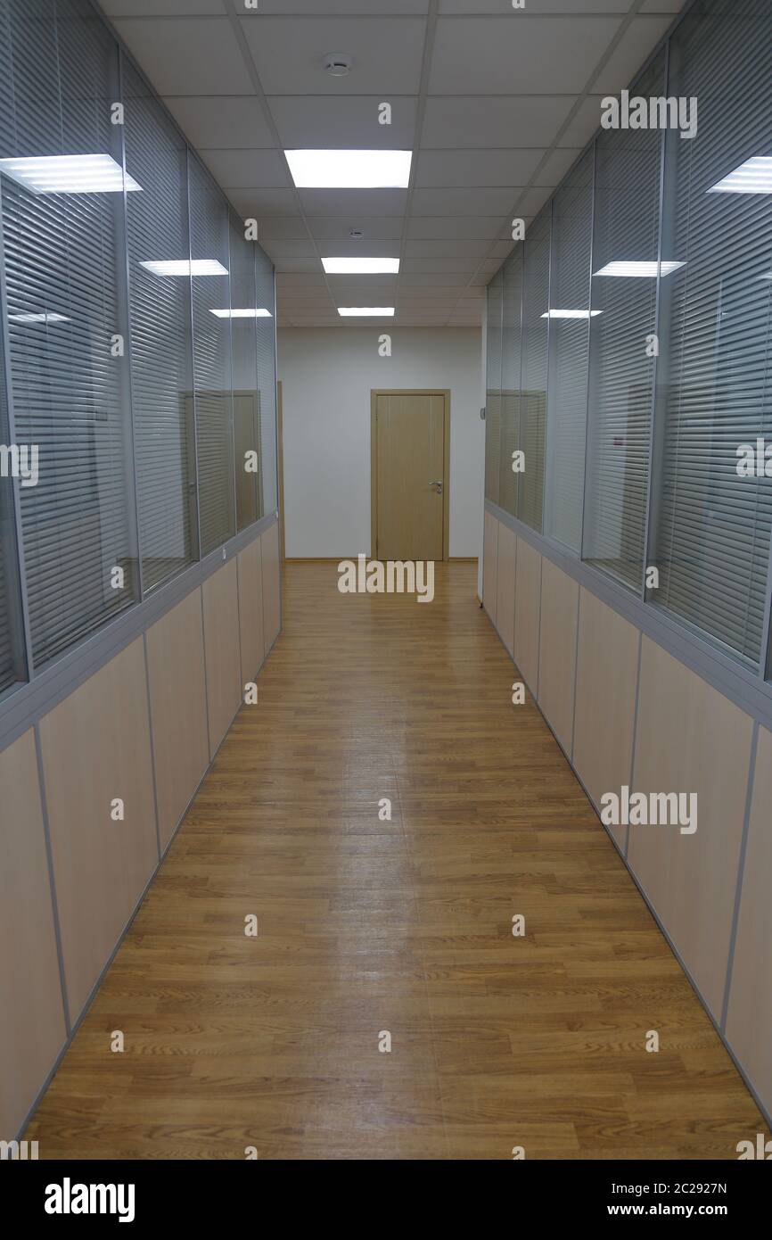 Office corridor in modern industrial production area Stock Photo - Alamy