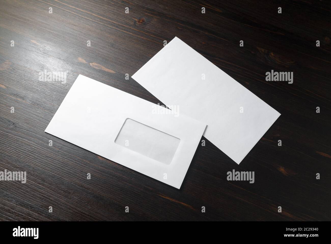 Two blank envelopes Stock Photo - Alamy