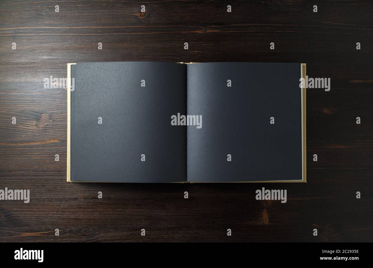 Blank black book Stock Photo - Alamy