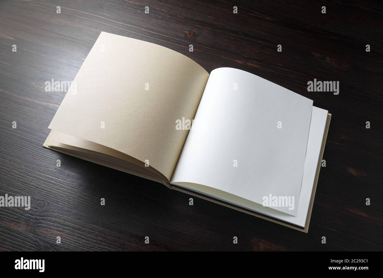 Open book blank mockup hardcover hi-res stock photography and images ...