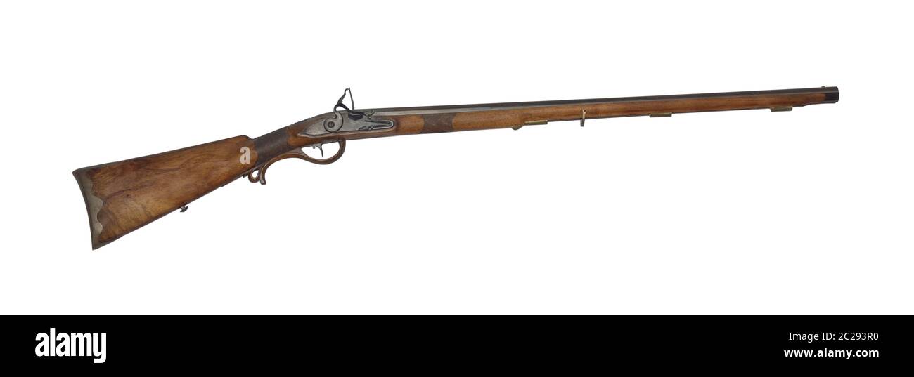 Antique rifle 19th century Cut Out Stock Images & Pictures - Alamy