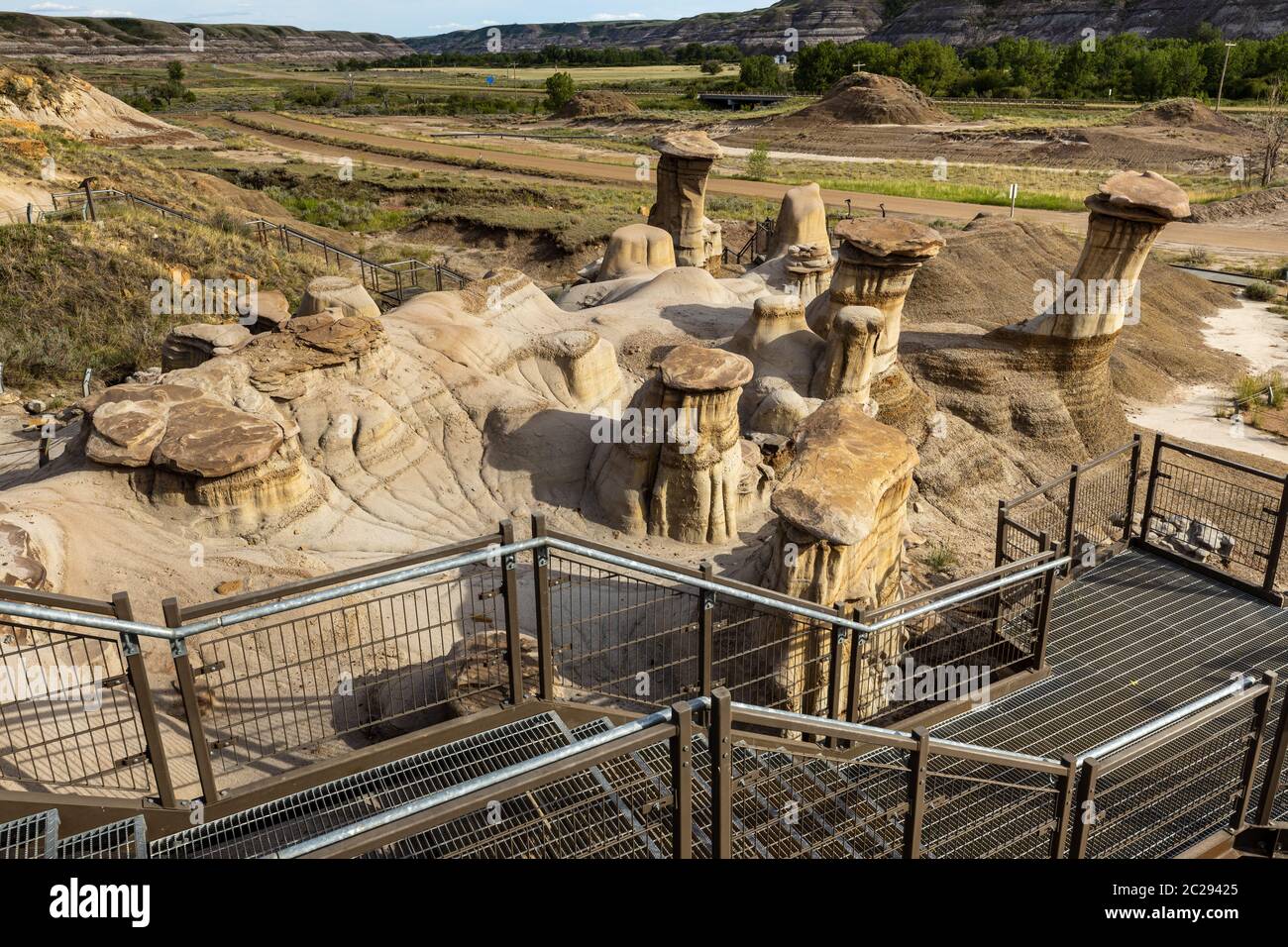 The Hoodoos of Alberta by Drumheller in Canada Stock Photo - Alamy