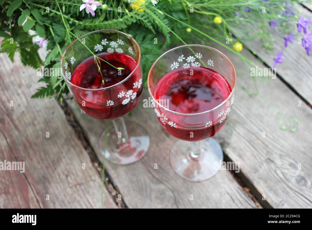 Midsummer night's dream strawberry elderflower cocktail, and wild blue ...