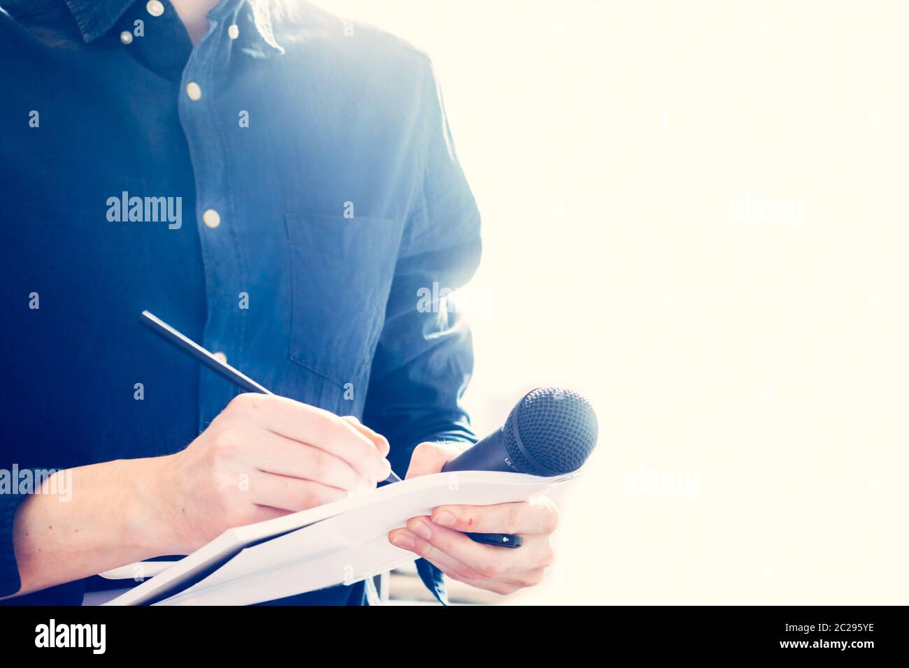 Journalist Taking Notes High Resolution Stock Photography and Images ...