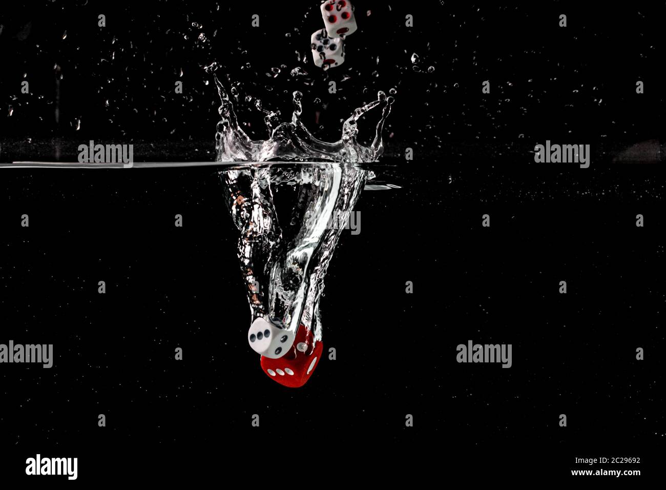 Ludo dice under water splash hi-res stock photography and images - Alamy