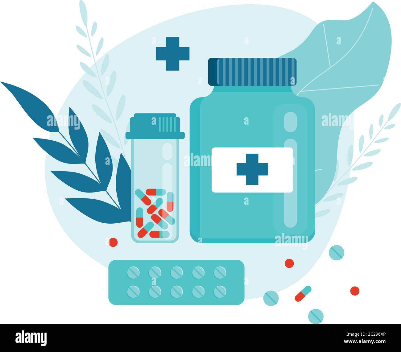 Pharmacy Business Medicine Drug Store concept. Medical vector ...