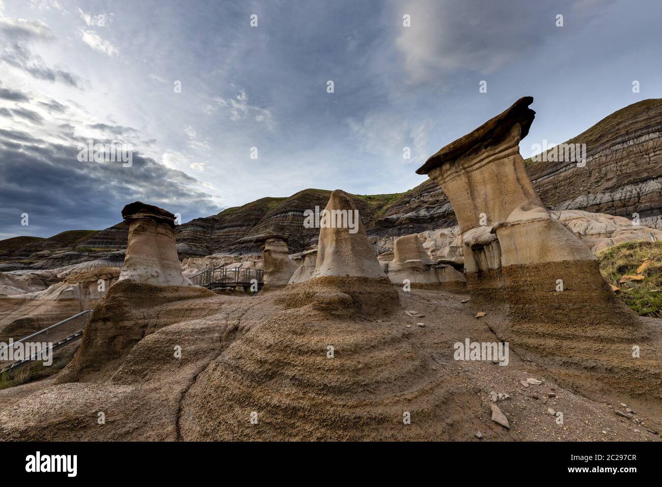 The Hoodoos of Alberta by Drumheller in Canada Stock Photo - Alamy