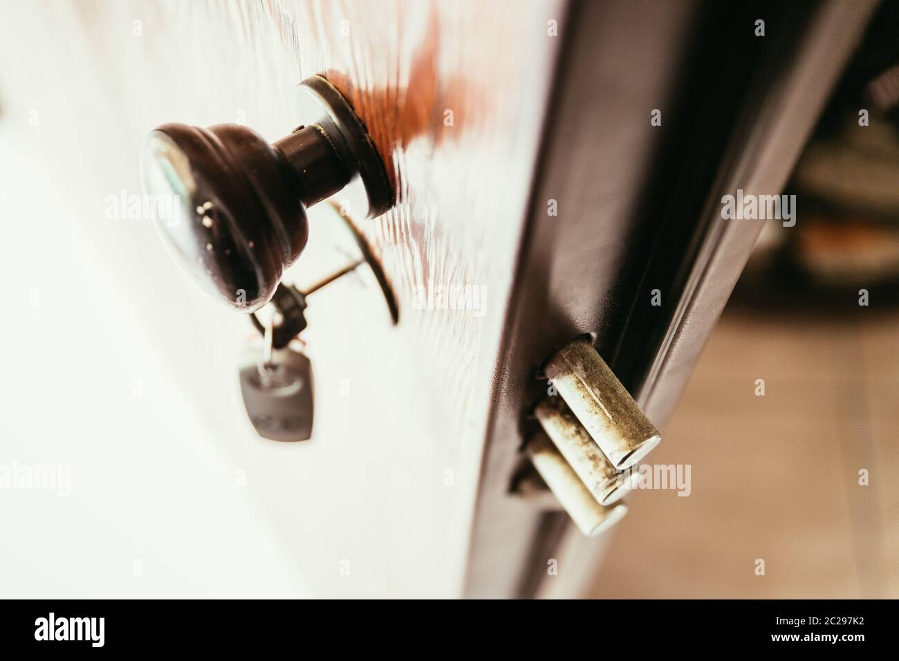 Security door with theft protection Stock Photo - Alamy