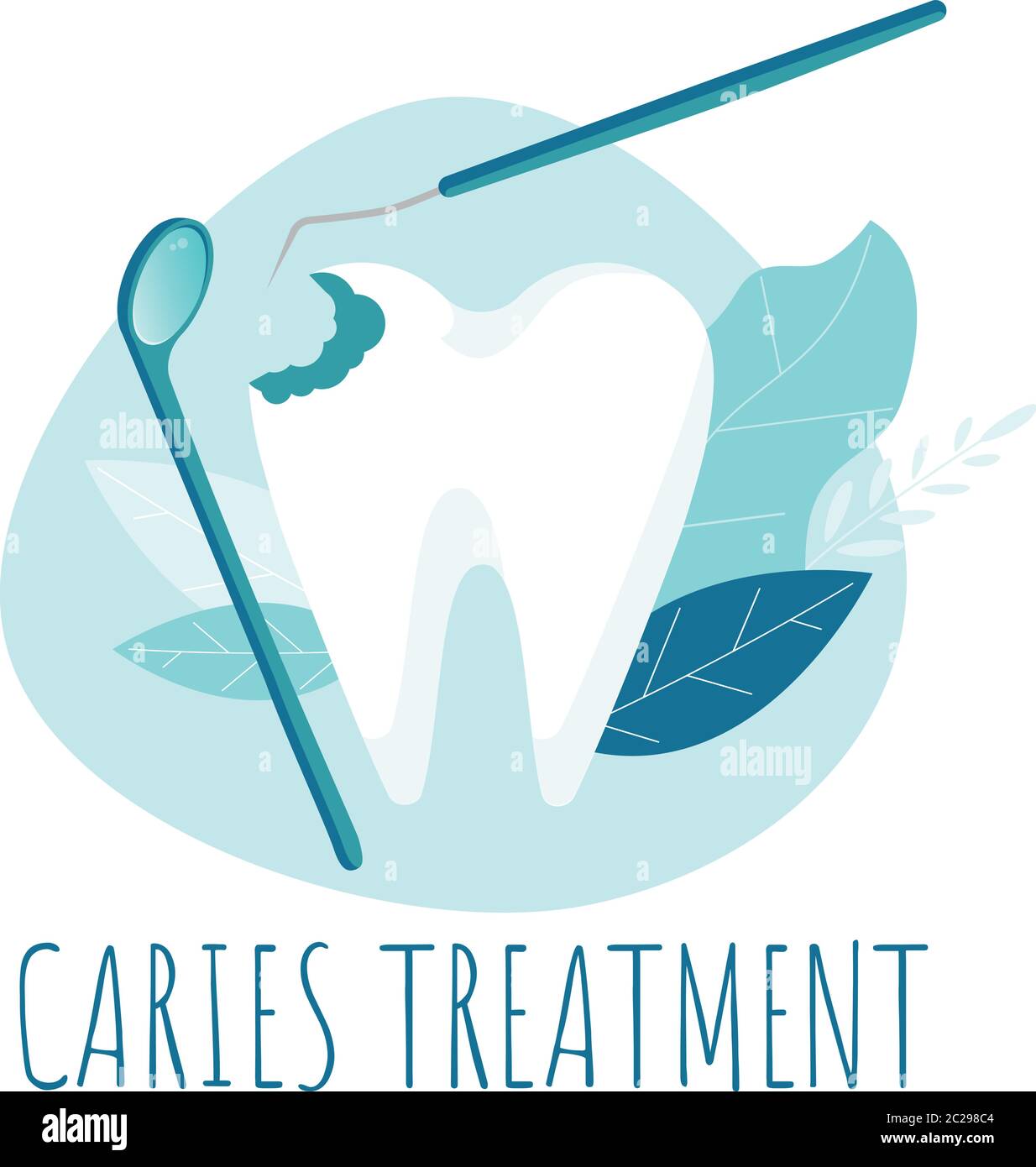 Caries treatment. Dental check up. Healthy tooth. Oral dental hygiene ...