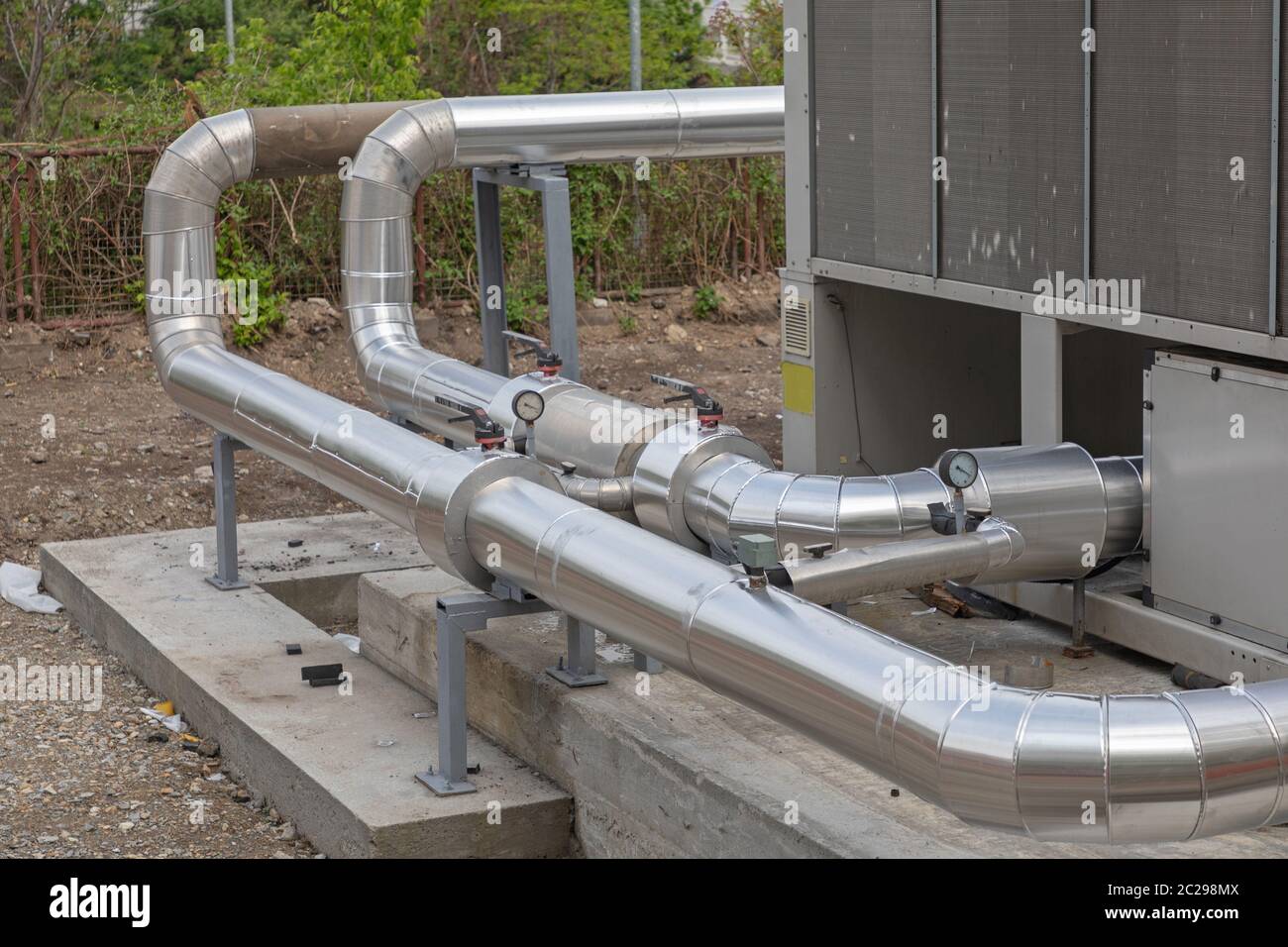 Heating Ventilation and Air Conditioning Hvac Pipes Stock Photo - Alamy