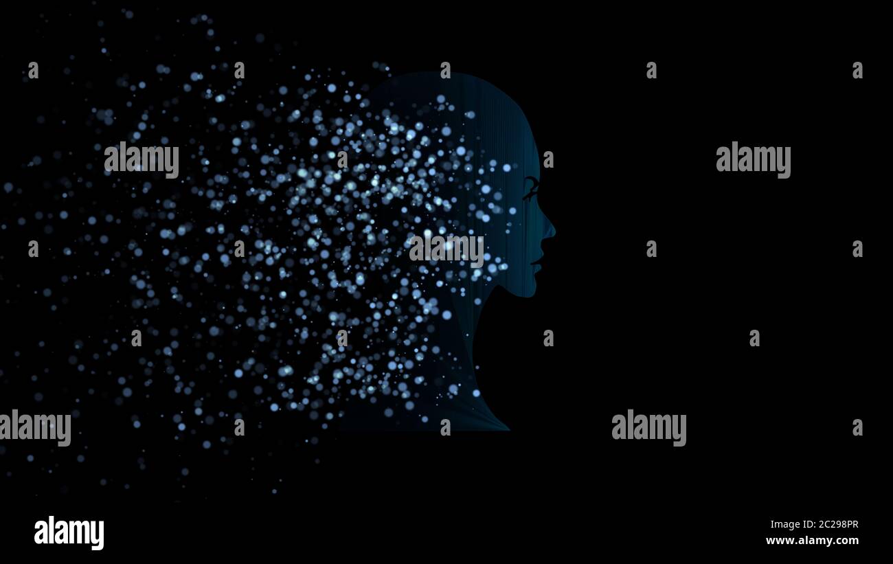 The 3d rendering of intelligence (AI) Science Futuristic Design ...
