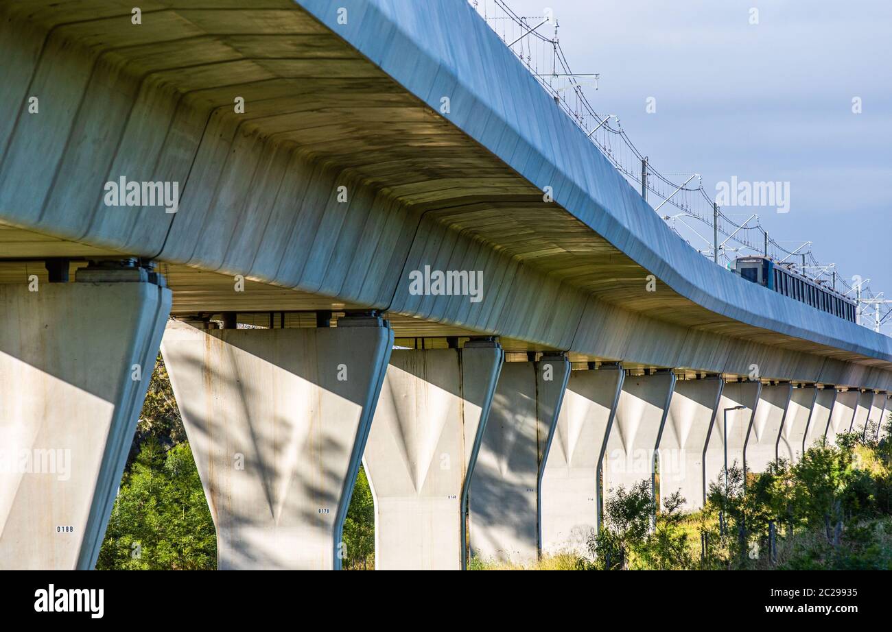 The Sydney Northwest Metro Rapidt Transit line Stock Photo - Alamy