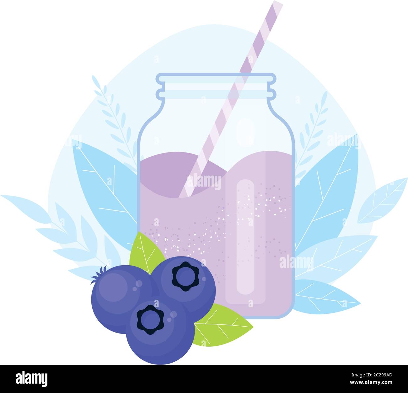 Healthy detox diet breakfast Stock Vector Images - Alamy