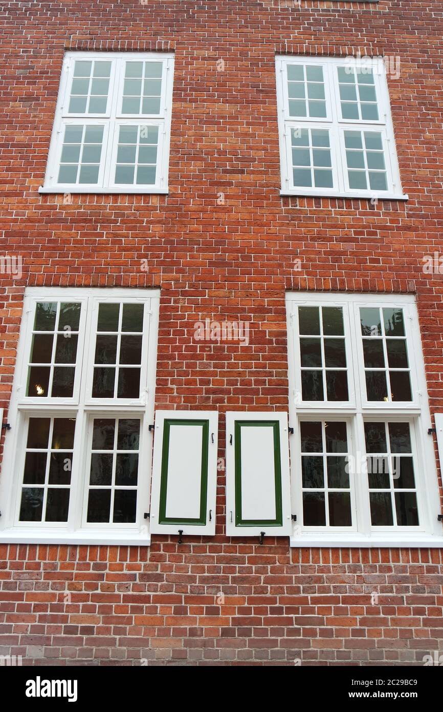 Window in brick facade. Dutch Quarter, Potsdam Stock Photo - Alamy