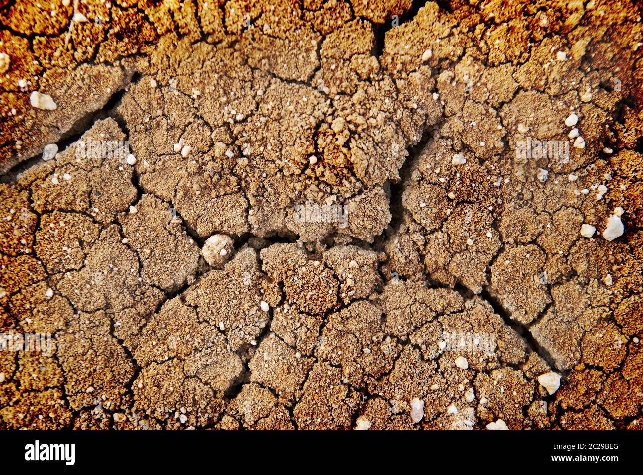 Dry yellow soil in the desert. Texture for background Stock Photo - Alamy