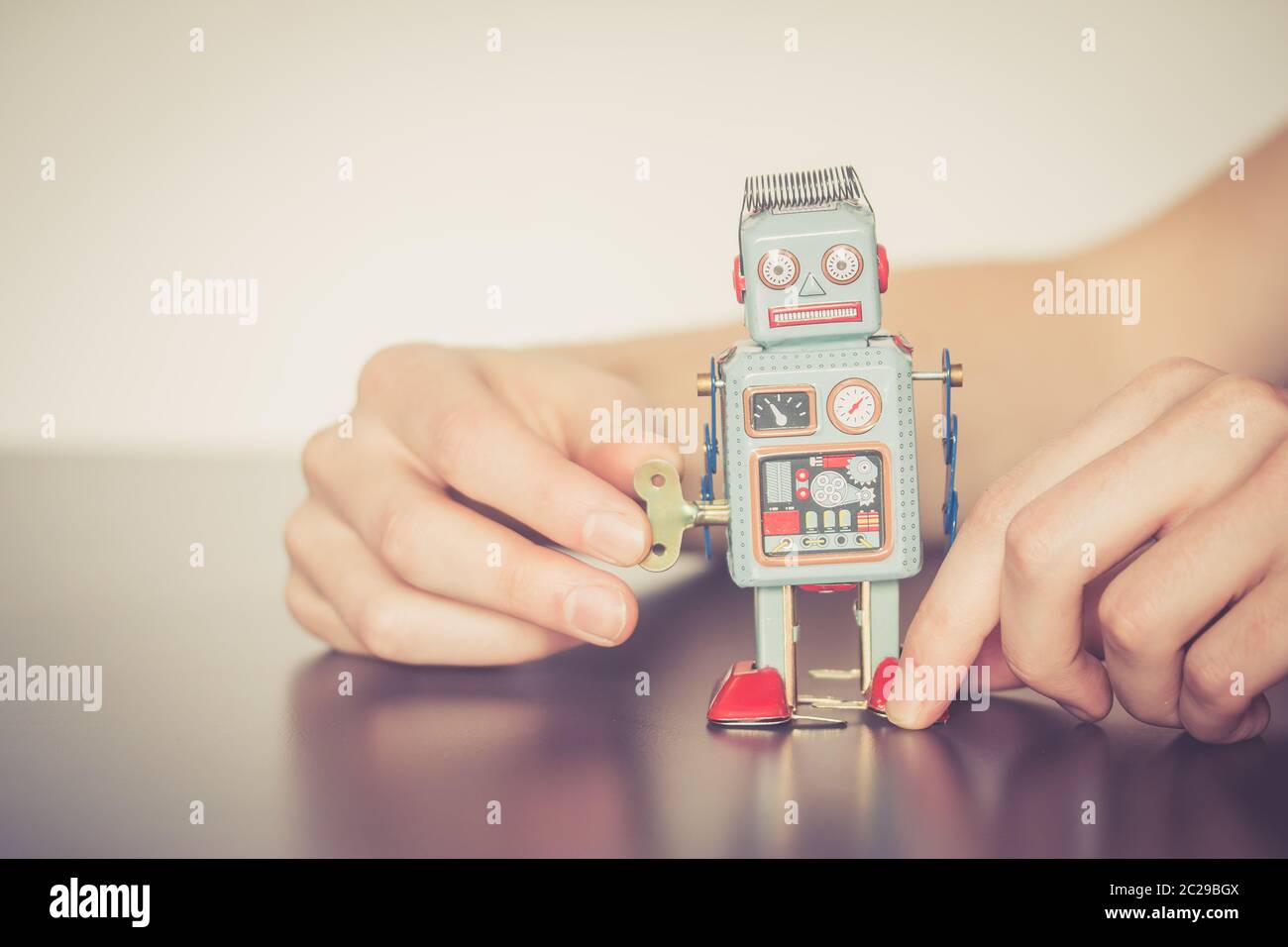 Symbol for a chatbot or social bot and algorithms Stock Photo - Alamy
