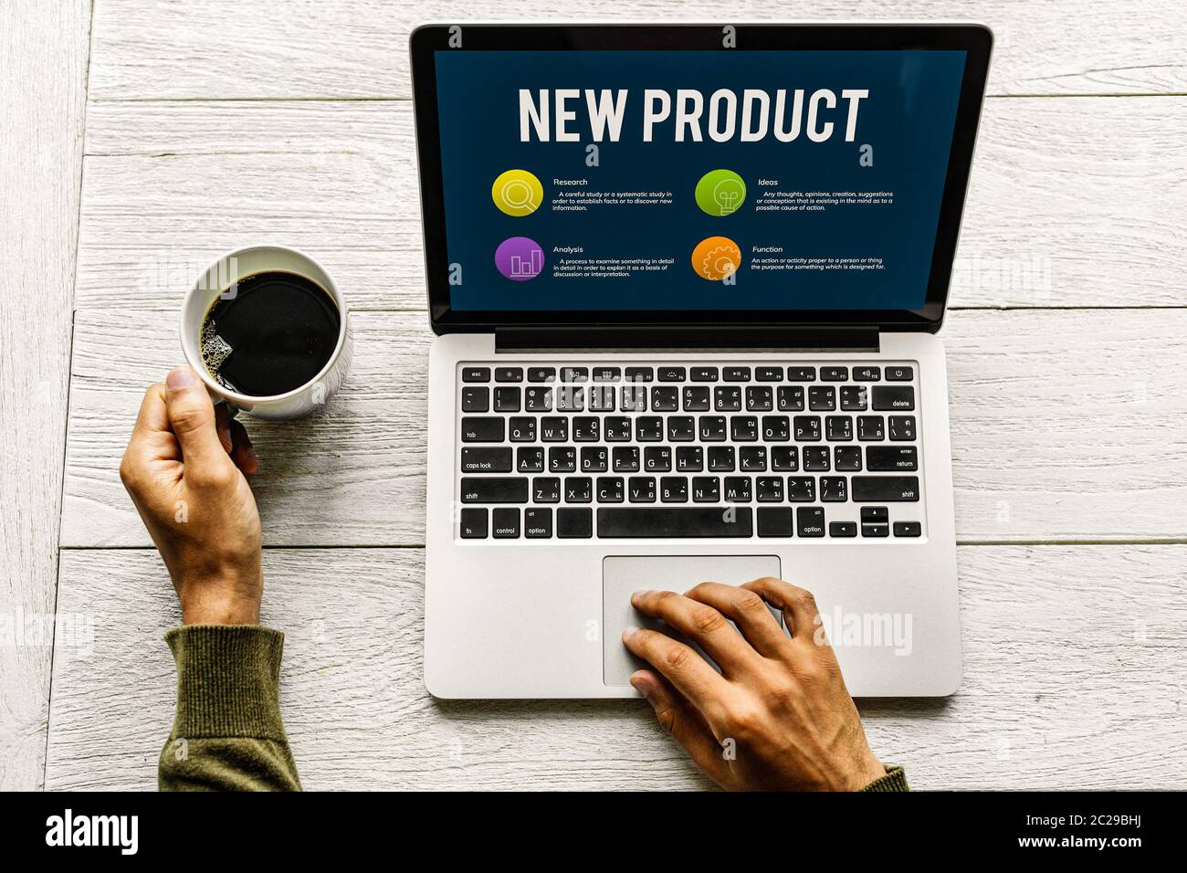 New product in development needs Ideas and Research Stock Photo - Alamy
