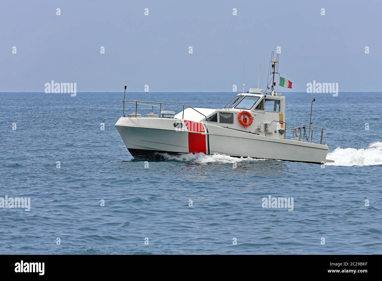 Coast Guard Vessel Patrol at Sea Near Amalfi Coast Stock Photo - Alamy