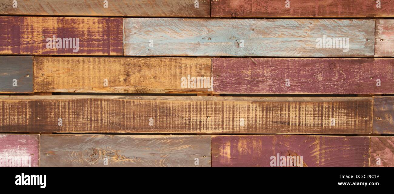 old colored Boards as a background Stock Photo - Alamy