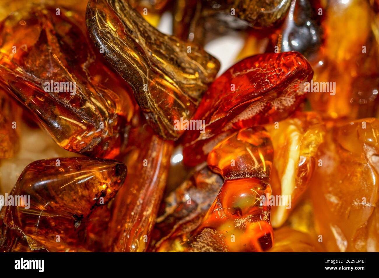 Close up of amber in different variations Stock Photo - Alamy