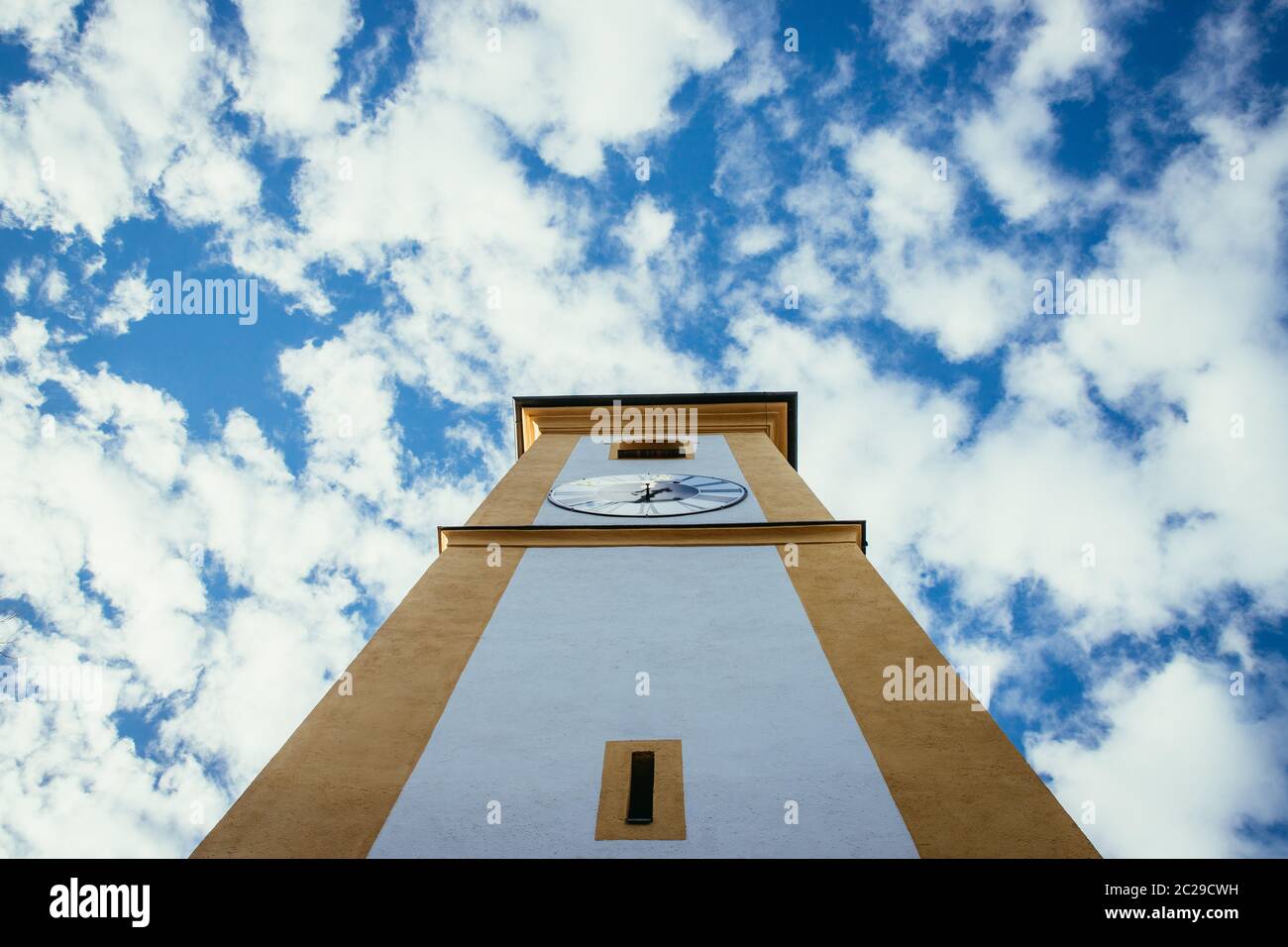 Beautiful little church, blue sky Stock Photo - Alamy