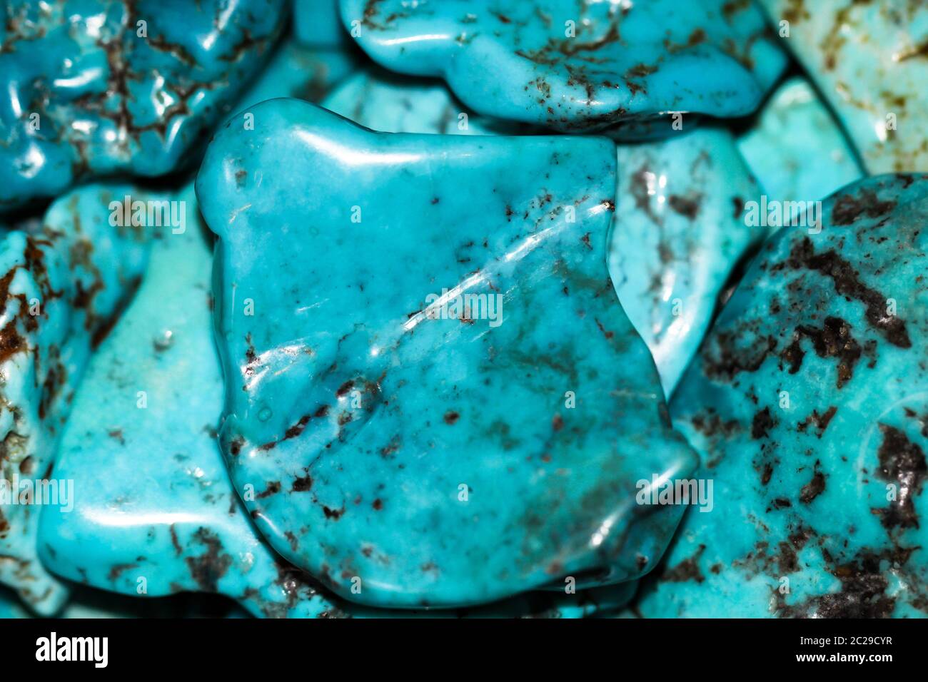 gemstones, shells and semi-precious stones with beautiful colors Stock ...