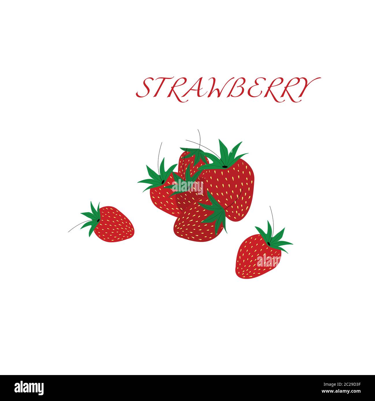 Fresh berries strawberries on Stock Vector Images - Alamy