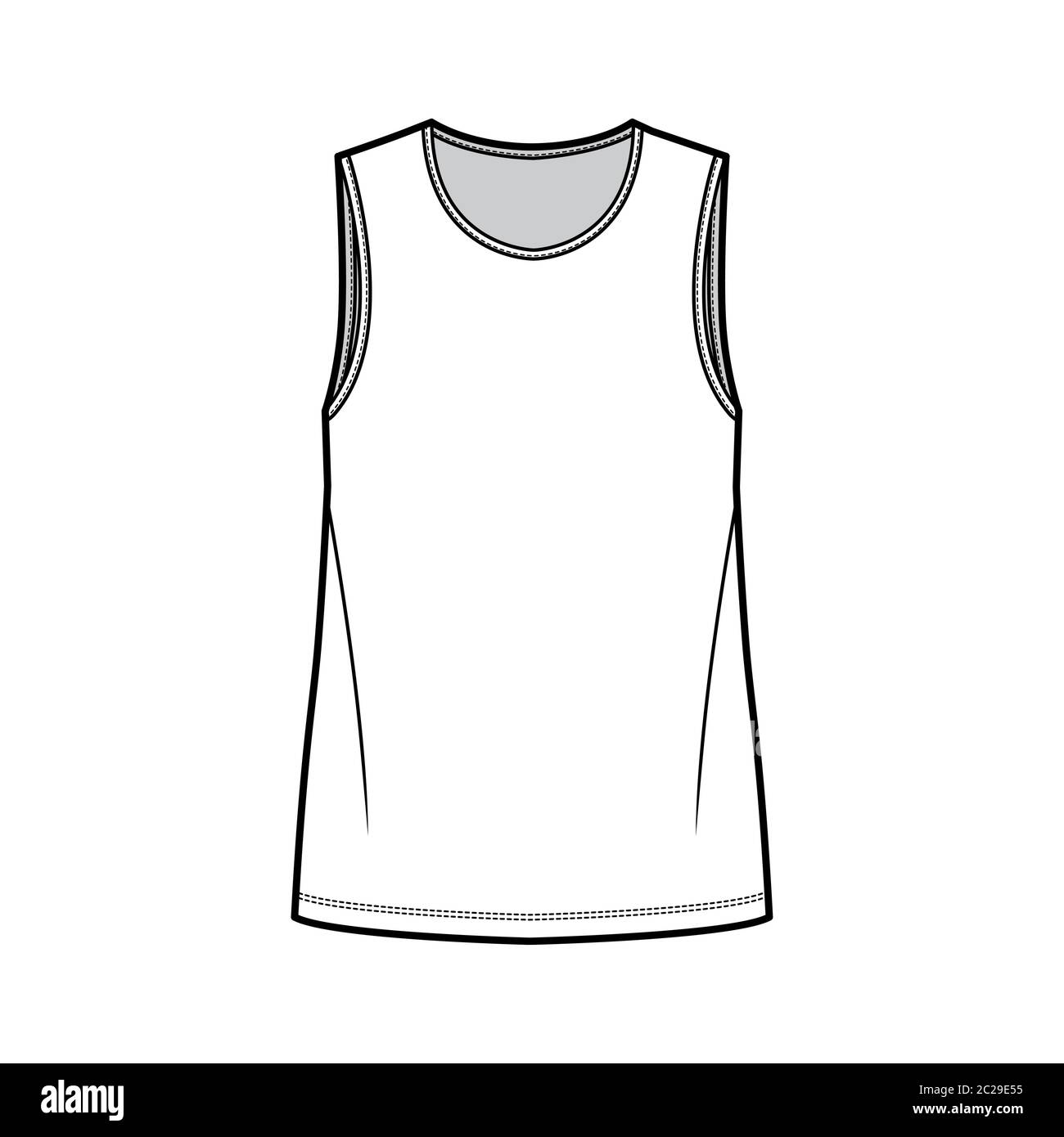 Sleeveless Black T Shirt Cut Out Stock Images And Pictures Alamy
