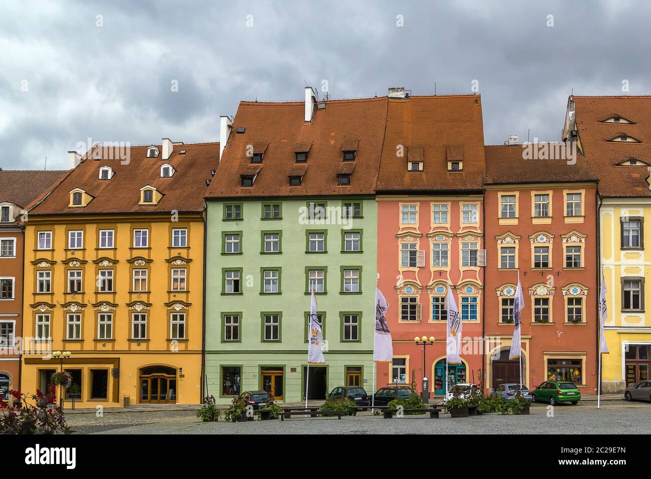 market square in Cheb, Czech republic Stock Photo - Alamy