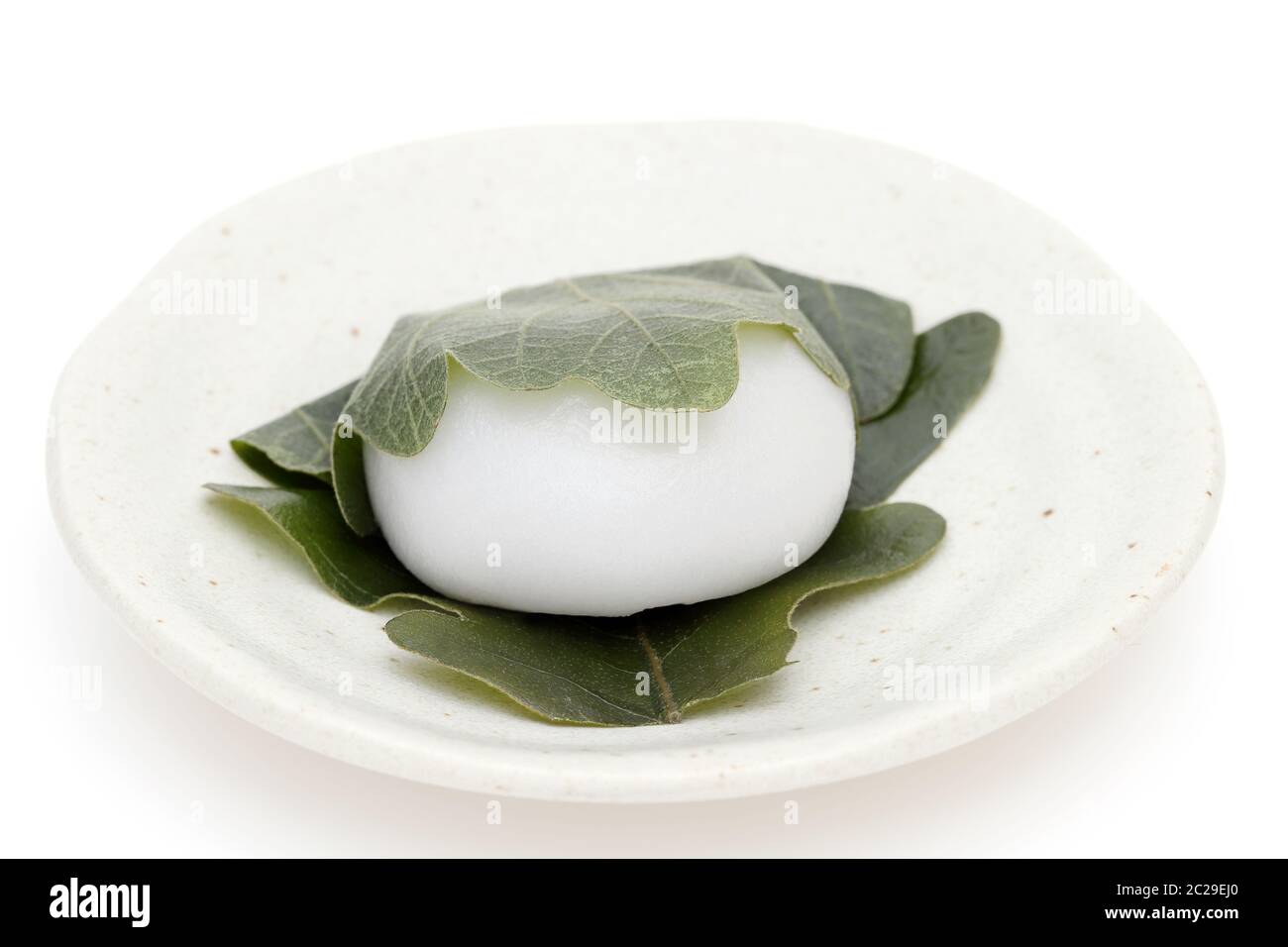 Japanese confectionery, Kashiwa Mochi for traditional sweet image Stock ...