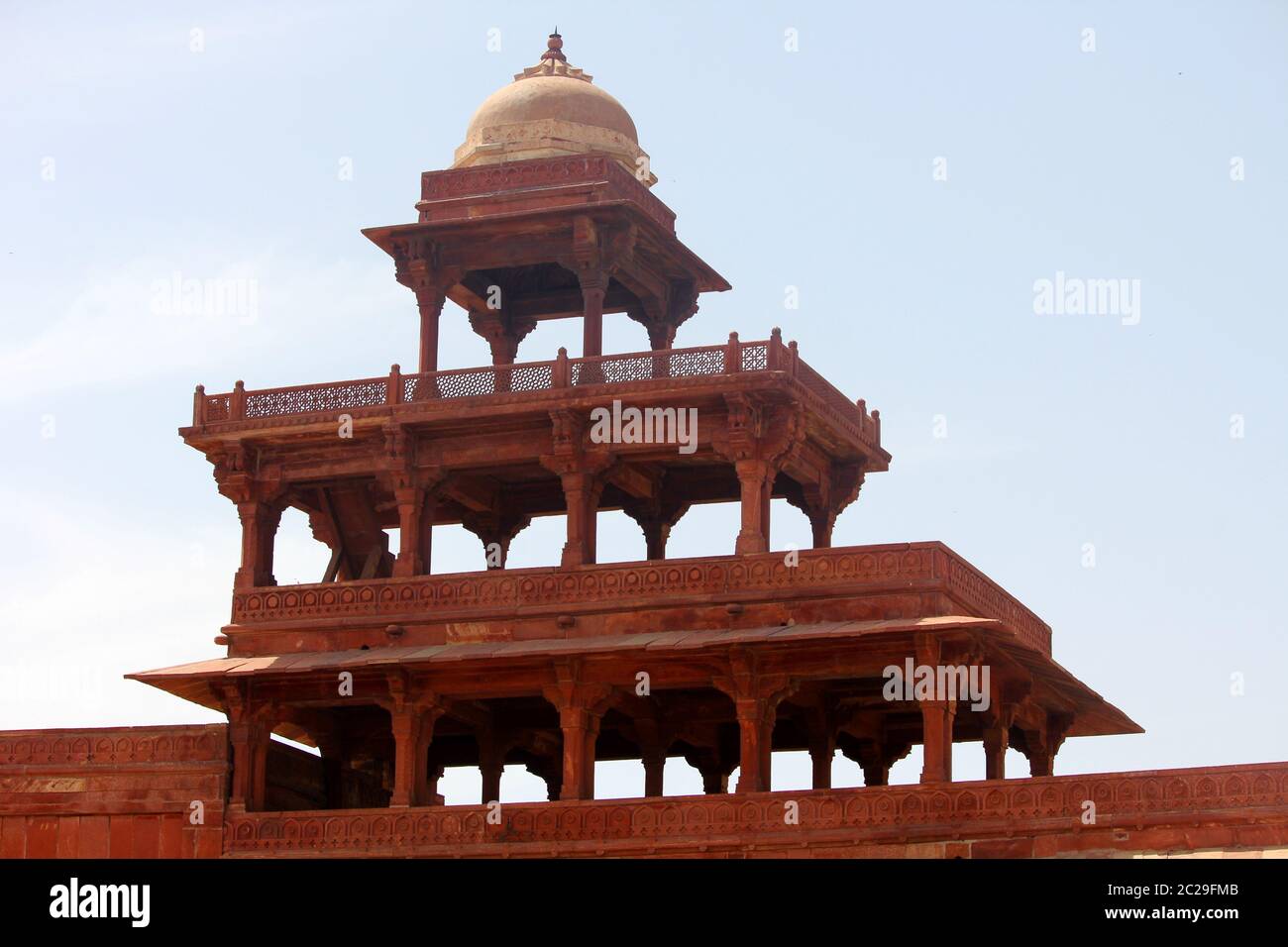 The beautiful architecture of the Fatehpur Sikri fort in India Stock ...