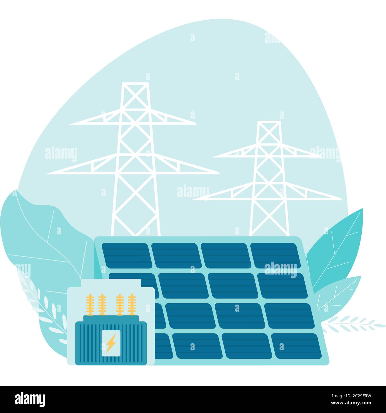 Flat style payment of utility bills concept. Vector illustration ...