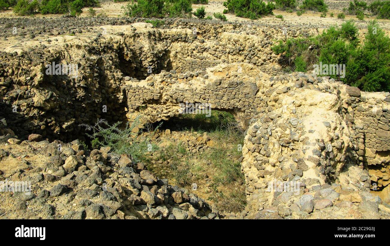 Ruin of old historic Archaeological excavations at Adulis, Eritrea ...