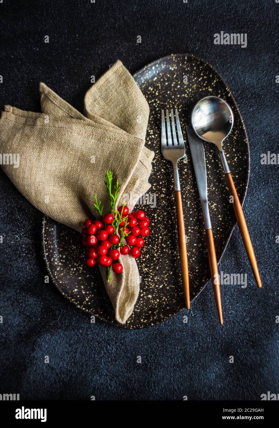 Stylish simple table setting hi-res stock photography and images - Alamy