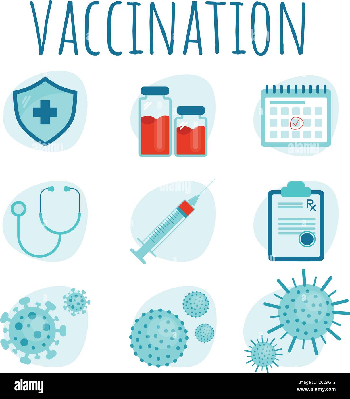 Vaccination medical prescription icon Cut Out Stock Images & Pictures ...