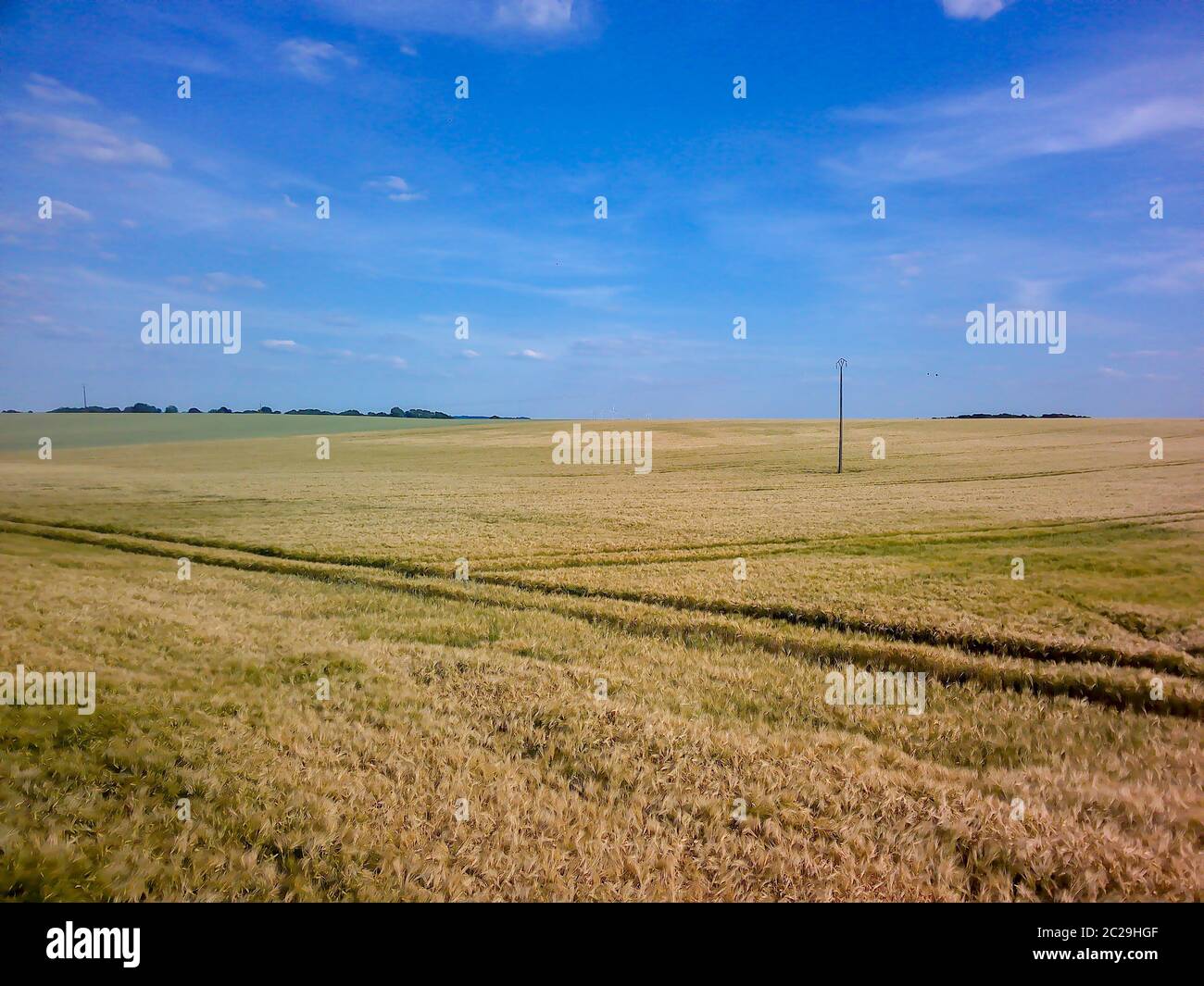 aerial view of a field Stock Photo - Alamy