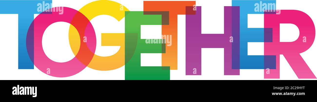 Colored rainbow text. Vector banner. Corporate concept. Gradient Text ...