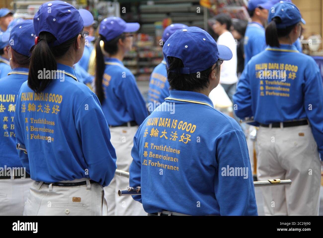 Falun Gong/Falun Dafa protest on George Street in Sydney’s Haymarket ...