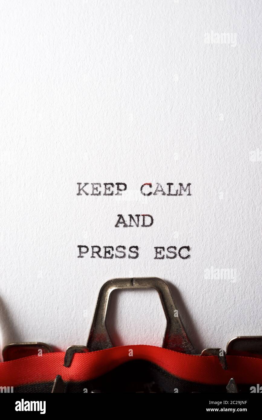 Esc text hi-res stock photography and images - Alamy