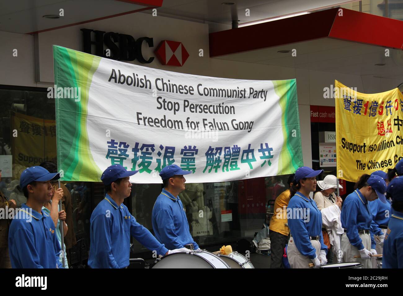 Falun Gong/Falun Dafa protest on George Street in Sydney’s Haymarket ...