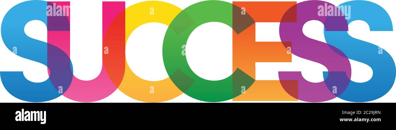 Colored rainbow text. Vector banner. Corporate concept. Gradient Text ...