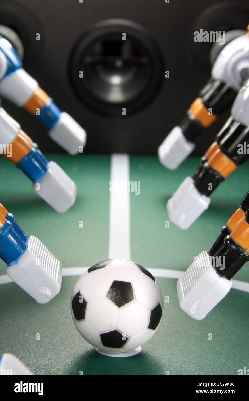 Tabletop soccer team football hi-res stock photography and images - Alamy