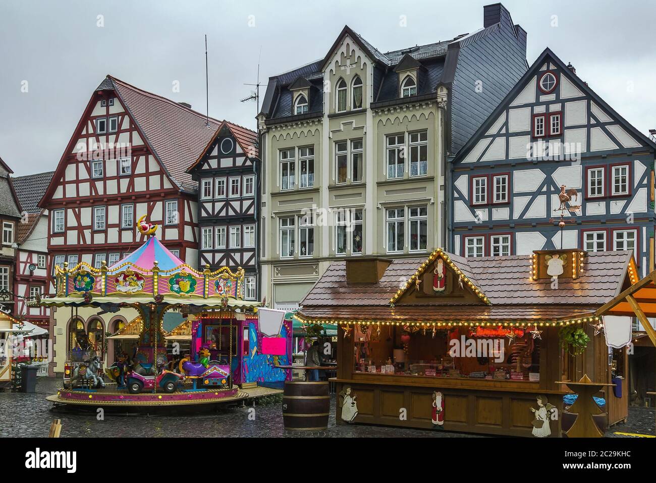 main square of Alsfeld, Germany Stock Photo - Alamy