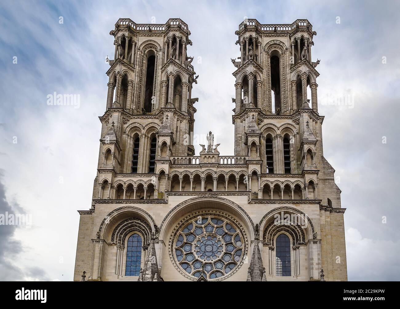 Laon Cathedral, France Stock Photo - Alamy