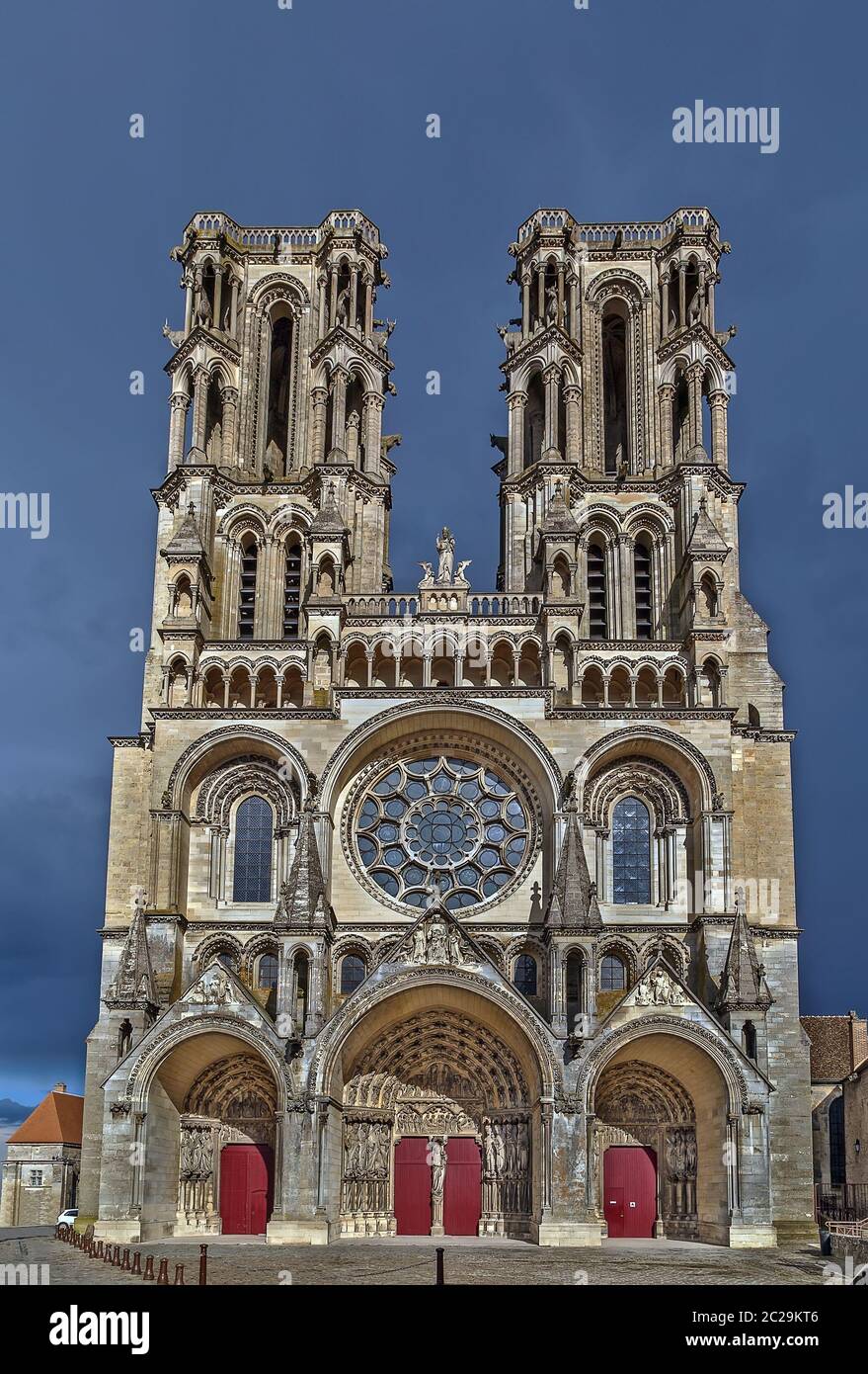 Laon Cathedral, France Stock Photo - Alamy