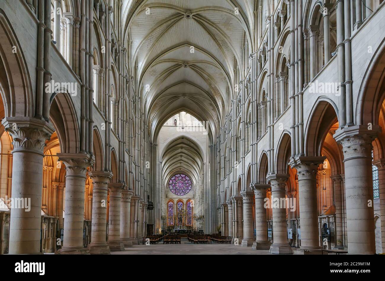 Laon Cathedral, France Stock Photo - Alamy