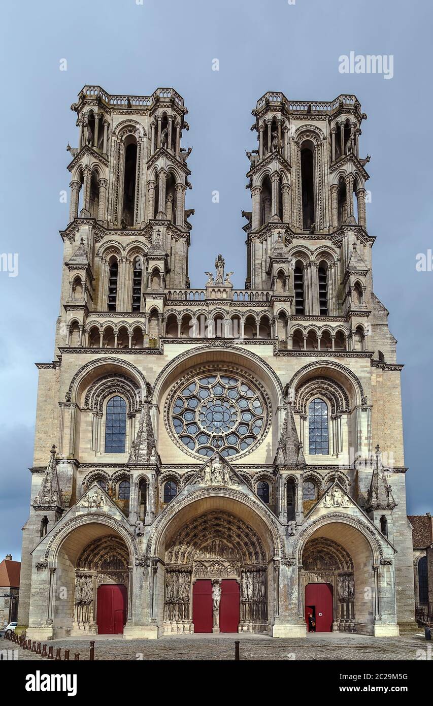 Laon Cathedral, France Stock Photo - Alamy