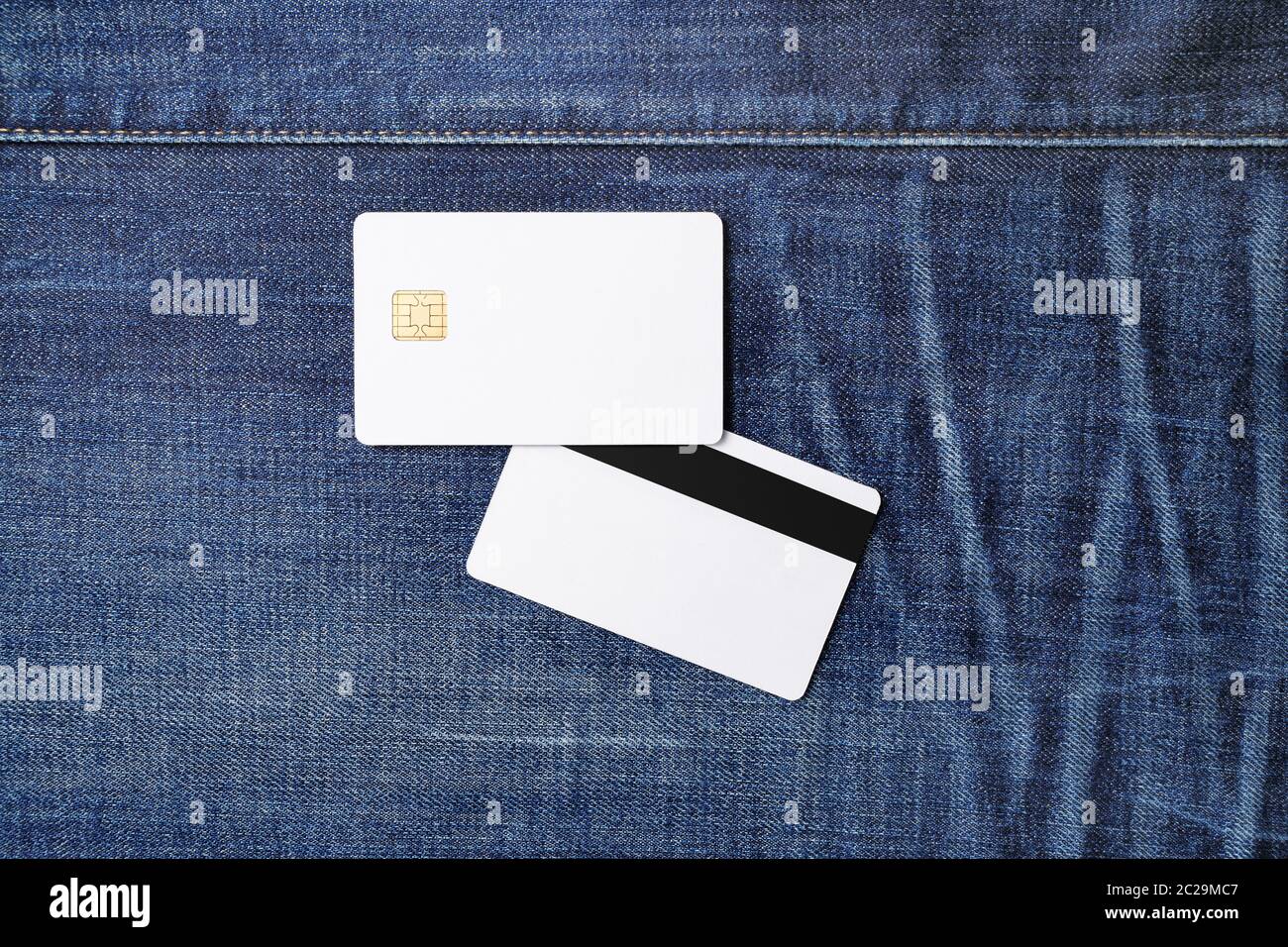 Two blank credit cards Stock Photo - Alamy