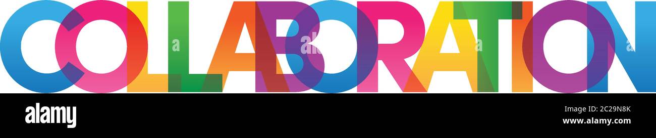 Colored rainbow text. Vector banner. Corporate concept. Gradient Text ...